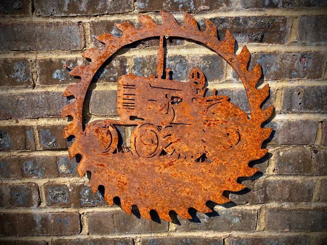 Exterior Medium Rustic Vintage Tractor Sign Old Tractor Farming Dad ...