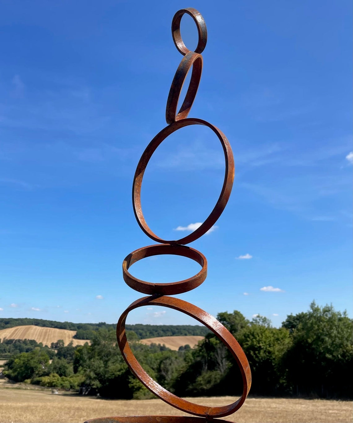 Exterior Rustic Garden Climbing Ring Hoops Circles Modern Art - Etsy