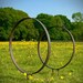 Xlarge Rustic Metal Garden Ring Hoop Sculpture 120cm Pair of - Etsy