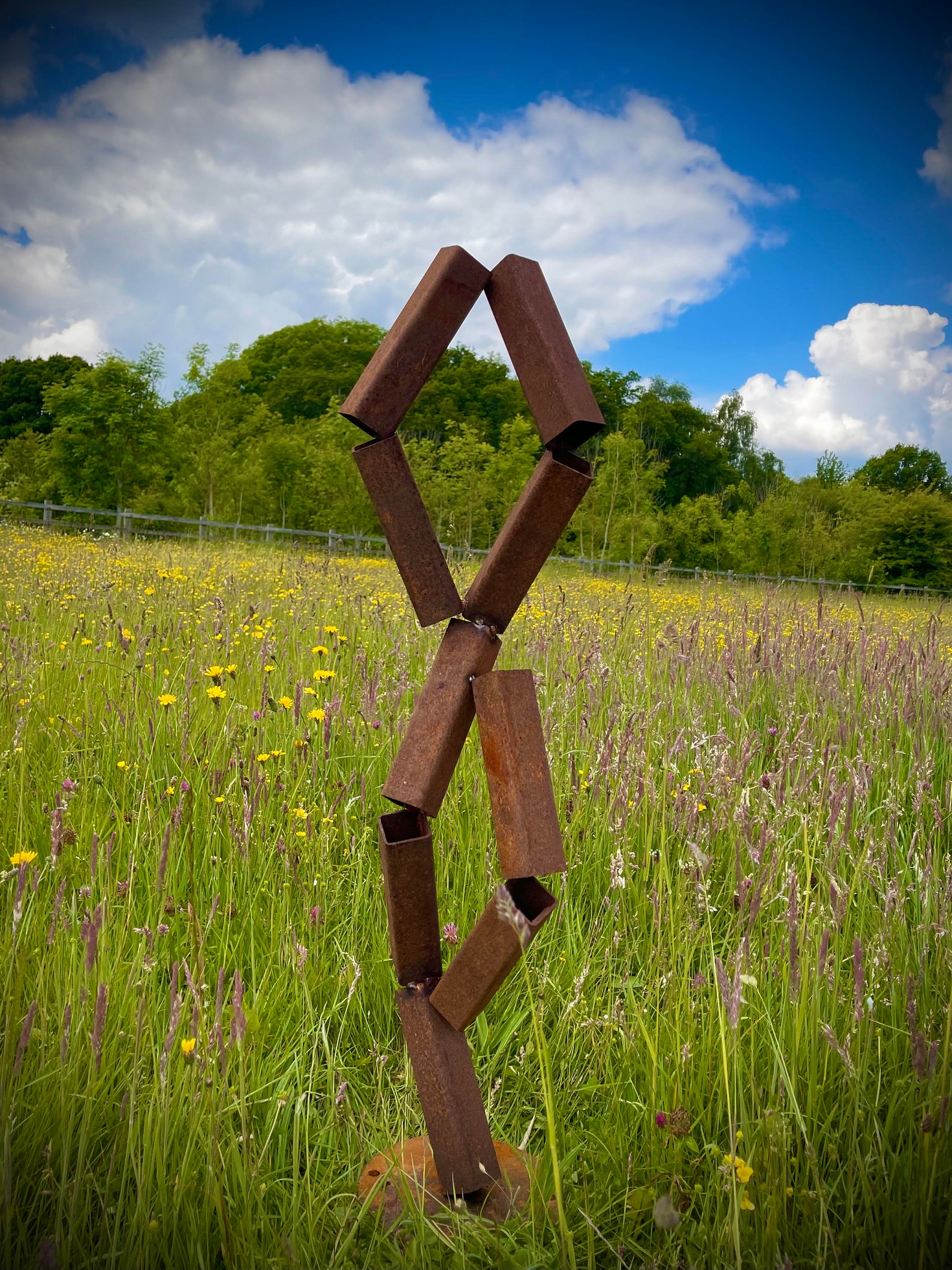 Rustic Exterior Abstract Metal Square Box Tube Funky Modern - Etsy