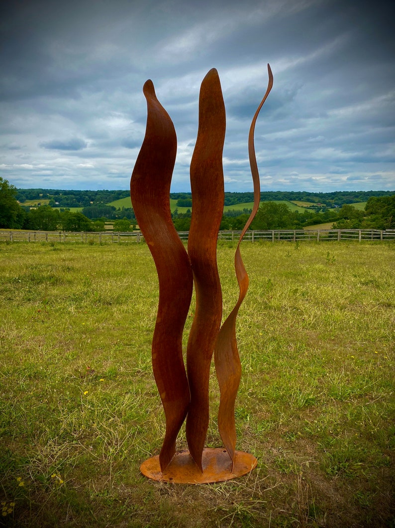 Supersize Rustic Exterior Reed Wave Flow Abstract Modern - Etsy