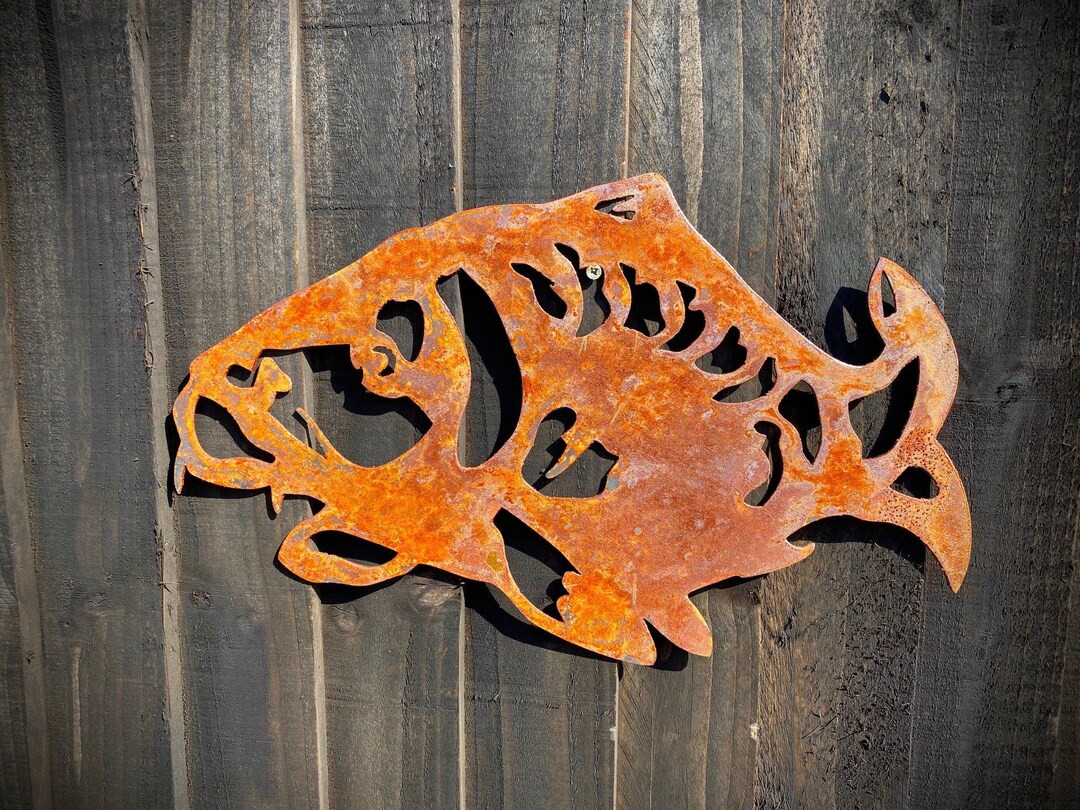 Small Rustic Exterior Koi Carp Fishing Fisherman Angler Shed Sign ...