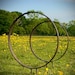 Large Rustic Metal Garden Ring Hoop Sculpture 100cm Pair of - Etsy