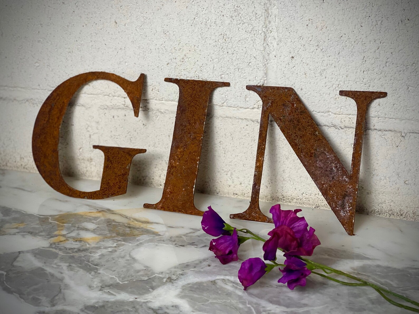 Rusty Metal Letters Numbers Symbols Font Text Words Name | Etsy