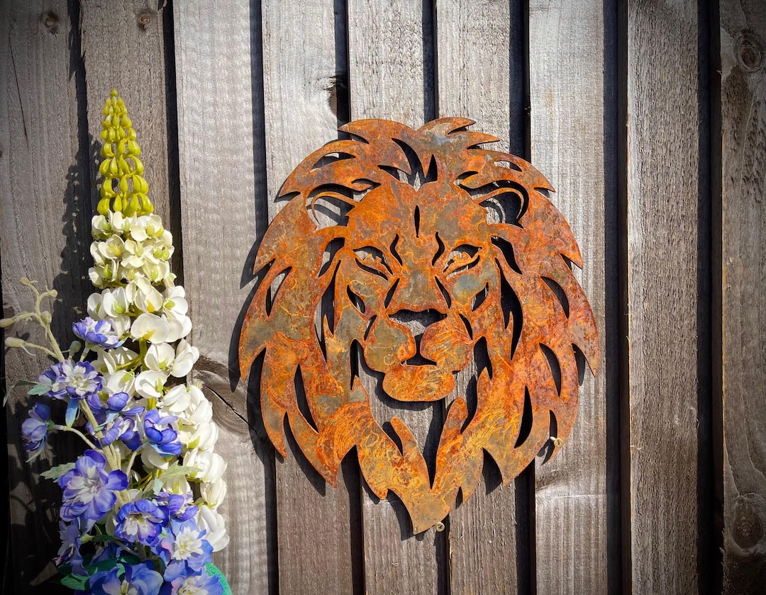 Exterior Lion Lion King Safari Zoo Big Cat Roar Garden Wall House Gate ...