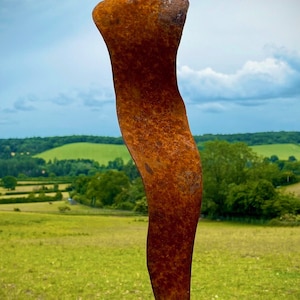 XS Rustic Metal Garden Figure Female Abstract Silhouette Sculpture ...