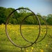 Xlarge Rustic Metal Garden Ring Hoop Sculpture 120cm Pair of - Etsy