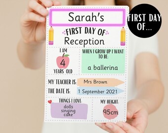 First Day of School Printable - Etsy UK
