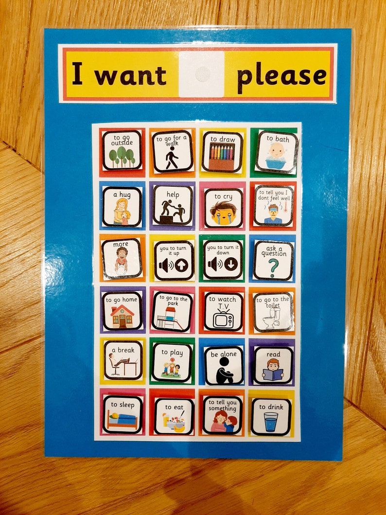 i-want-chart-learning-difficulty-autism-resources-adhd-pre-school-pecs