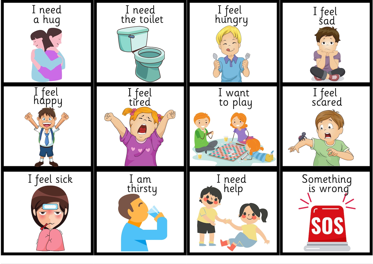 Communication Flashcards PECS Visual Learners Autism - Etsy