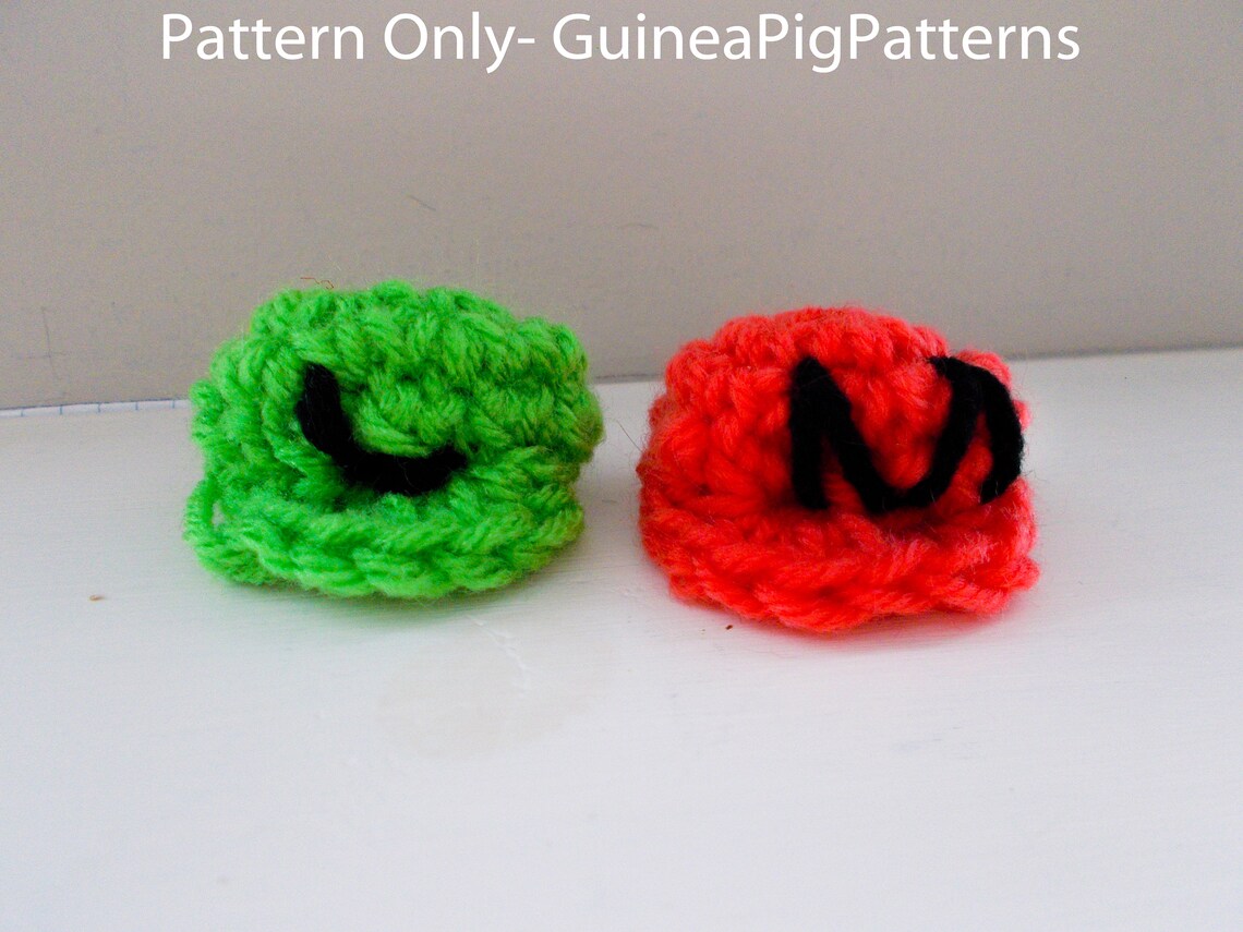 Guinea Pig Mario and Luigi Inspired Hat Crochet Pattern | Etsy