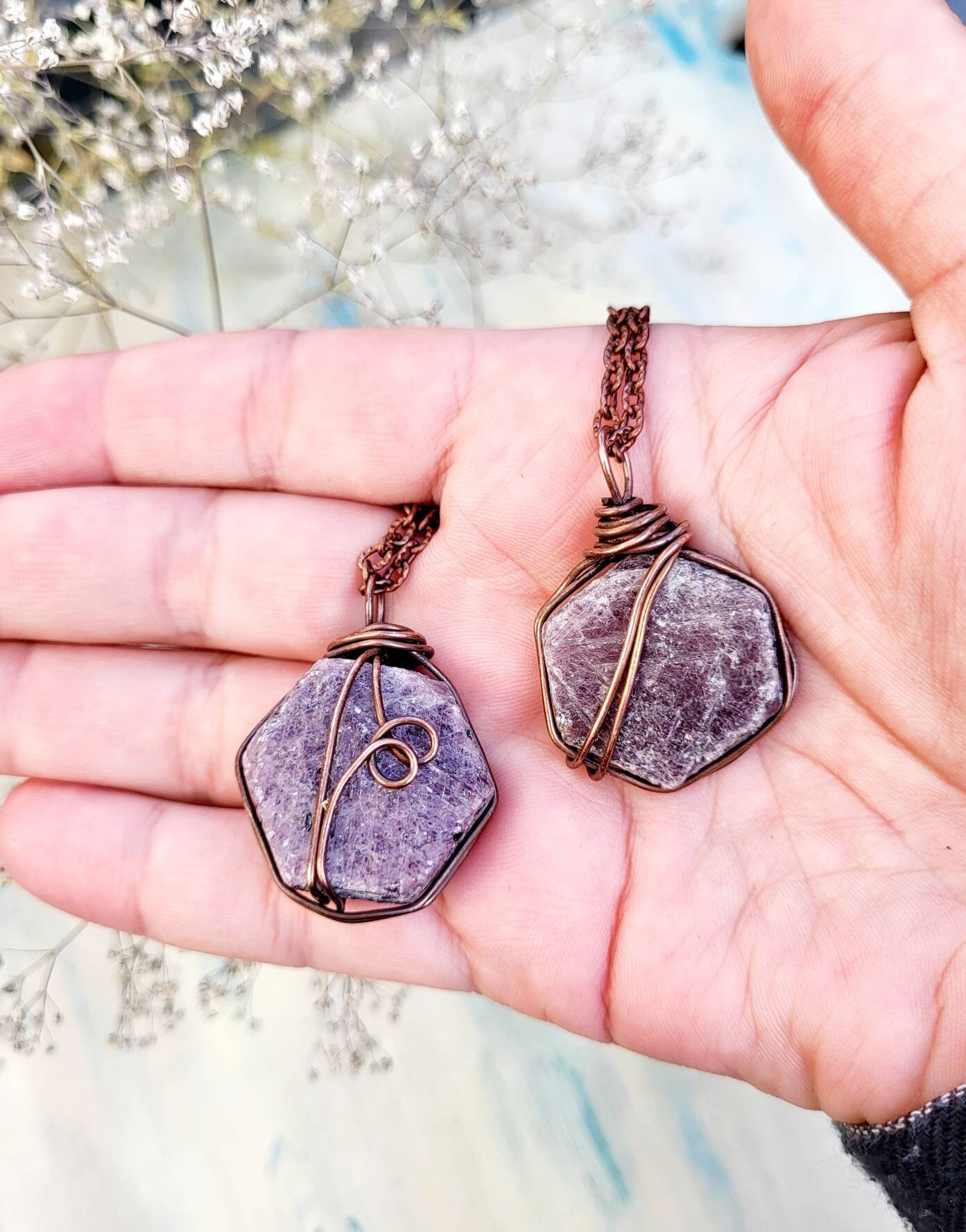 Raw Ruby Hexagon Necklace Raw Corundum Ruby Record Keeper - Etsy