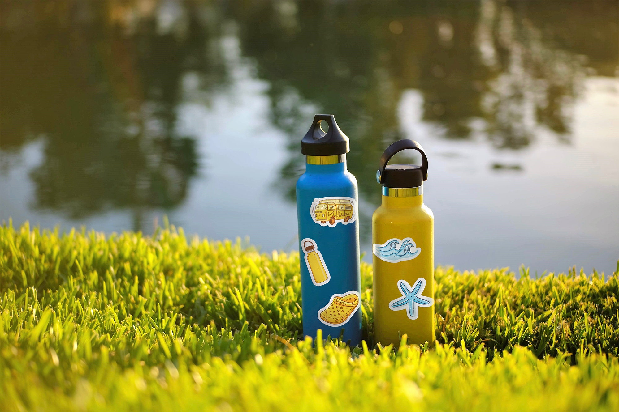 50 Pack Rainbow VSCO Stickers for Water Bottles Laptops | Etsy