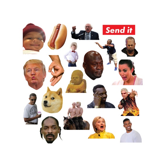 20 Pack divertidos memes de Internet y pegatinas de vinilo de | Etsy
