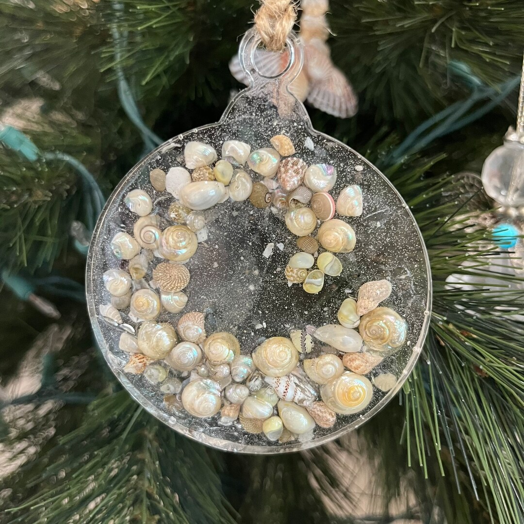 Resin Shell Ornament Shell Sun Catchers Resin Art Coastal Decor - Etsy