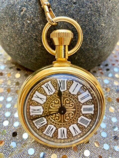 Vintage Westclox Pocket Watch and Chain - Etsy