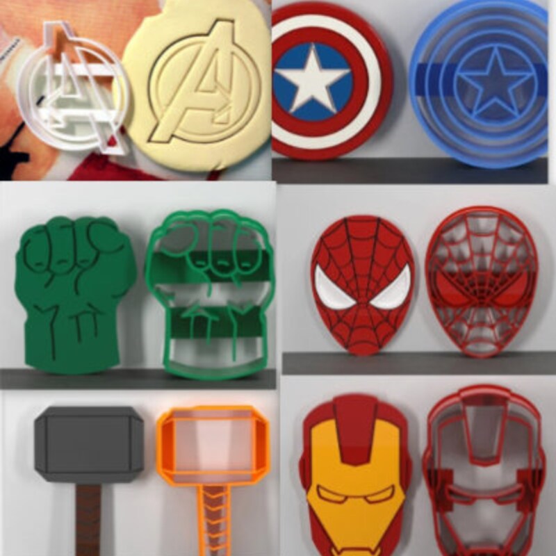 Super Hero Cookie Cutters - Etsy