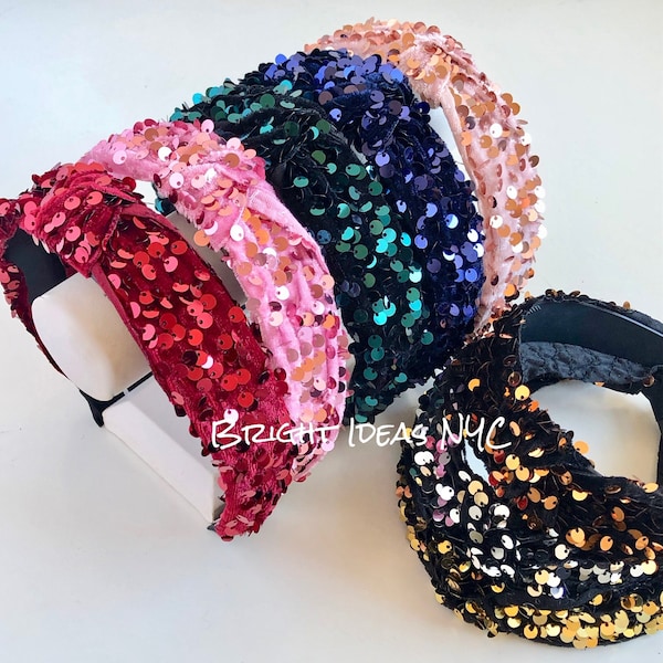 Sequin Headband - Etsy