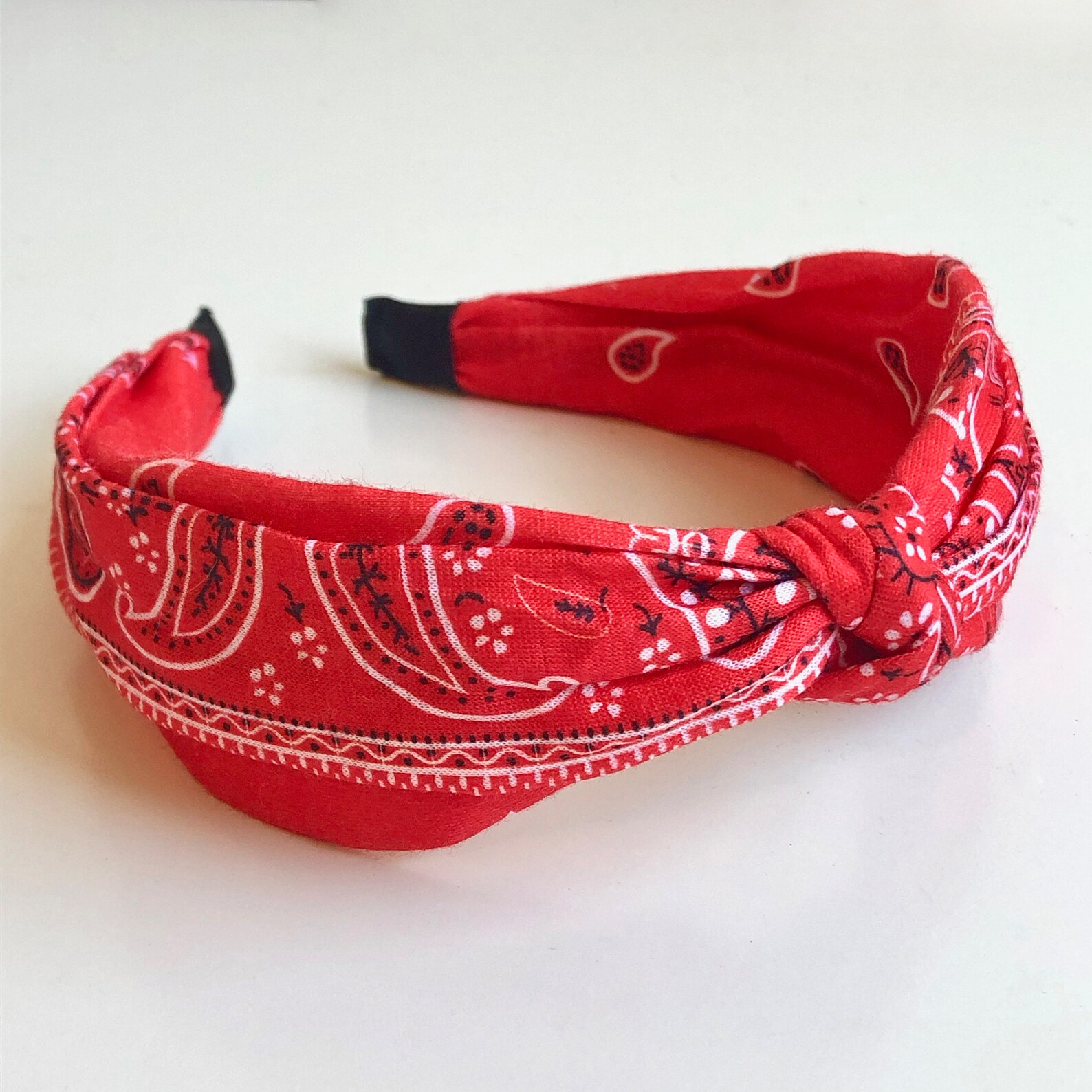 Wide Bandana Top Knot Headband Twisted Knot Headband Bandana - Etsy