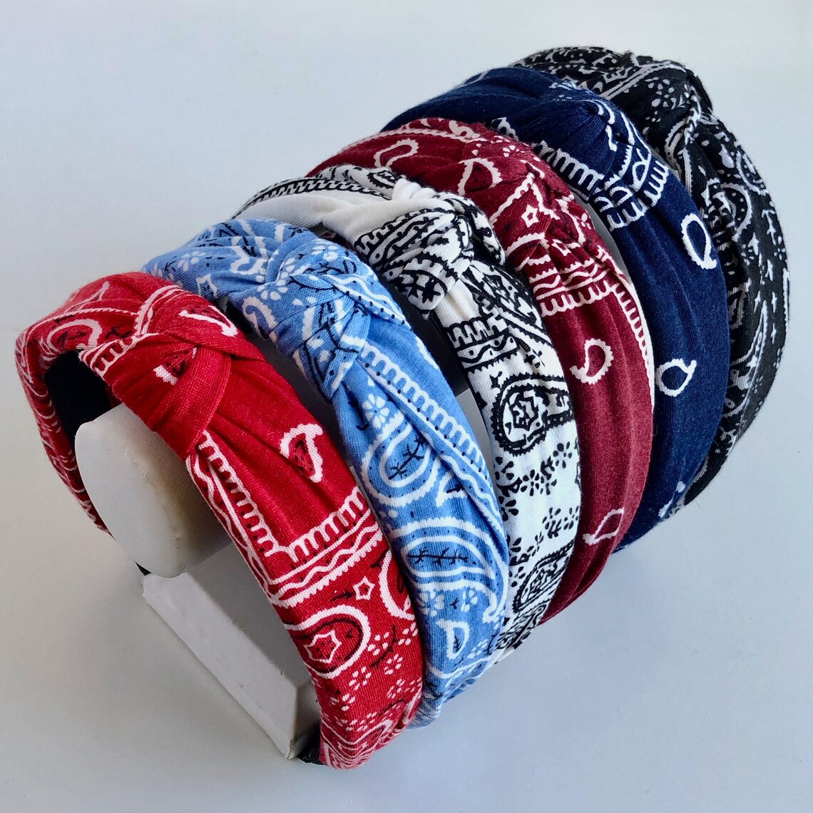 Bandana Top Knot Headband Twisted Knot Headband Bandana - Etsy