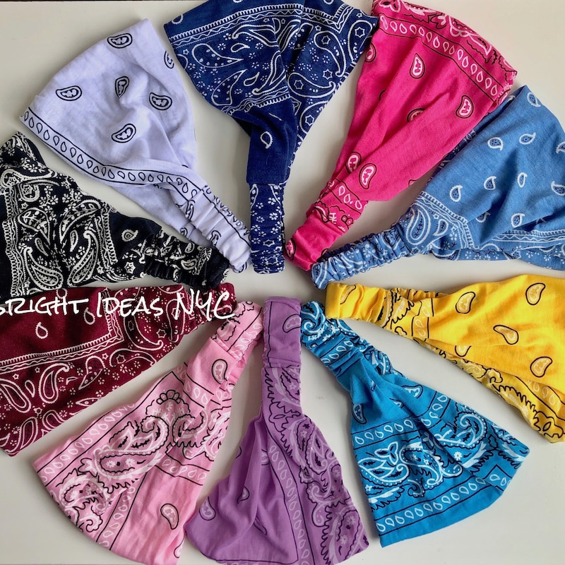 Pink Bandana Elastic - Etsy