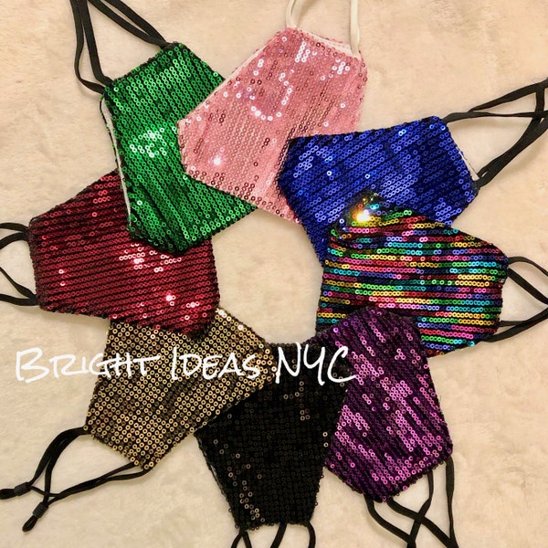 Sequin Mask - Etsy