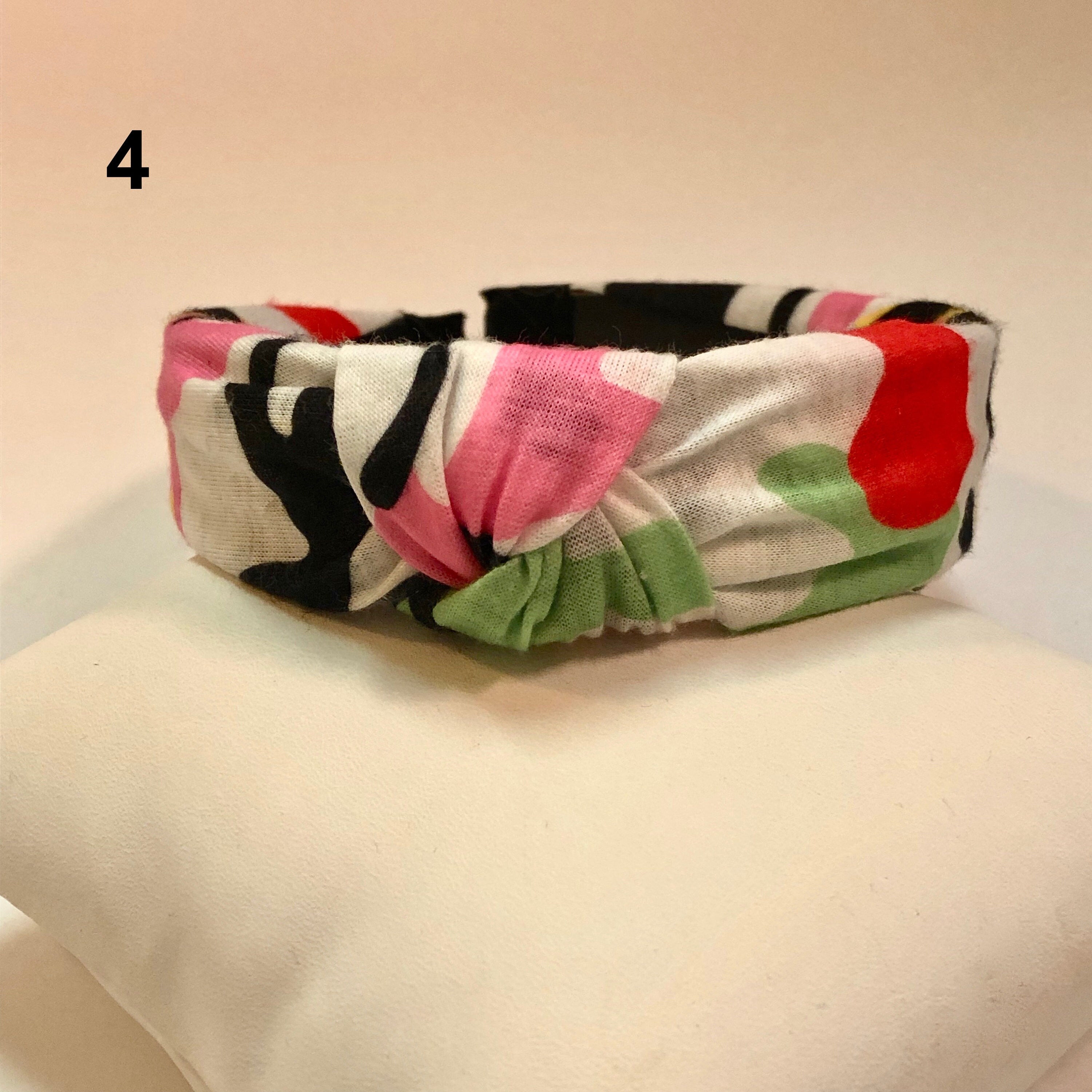 80s Retro Top Knot Headband, Hair Band, Abstract Pattern, Geometric ...