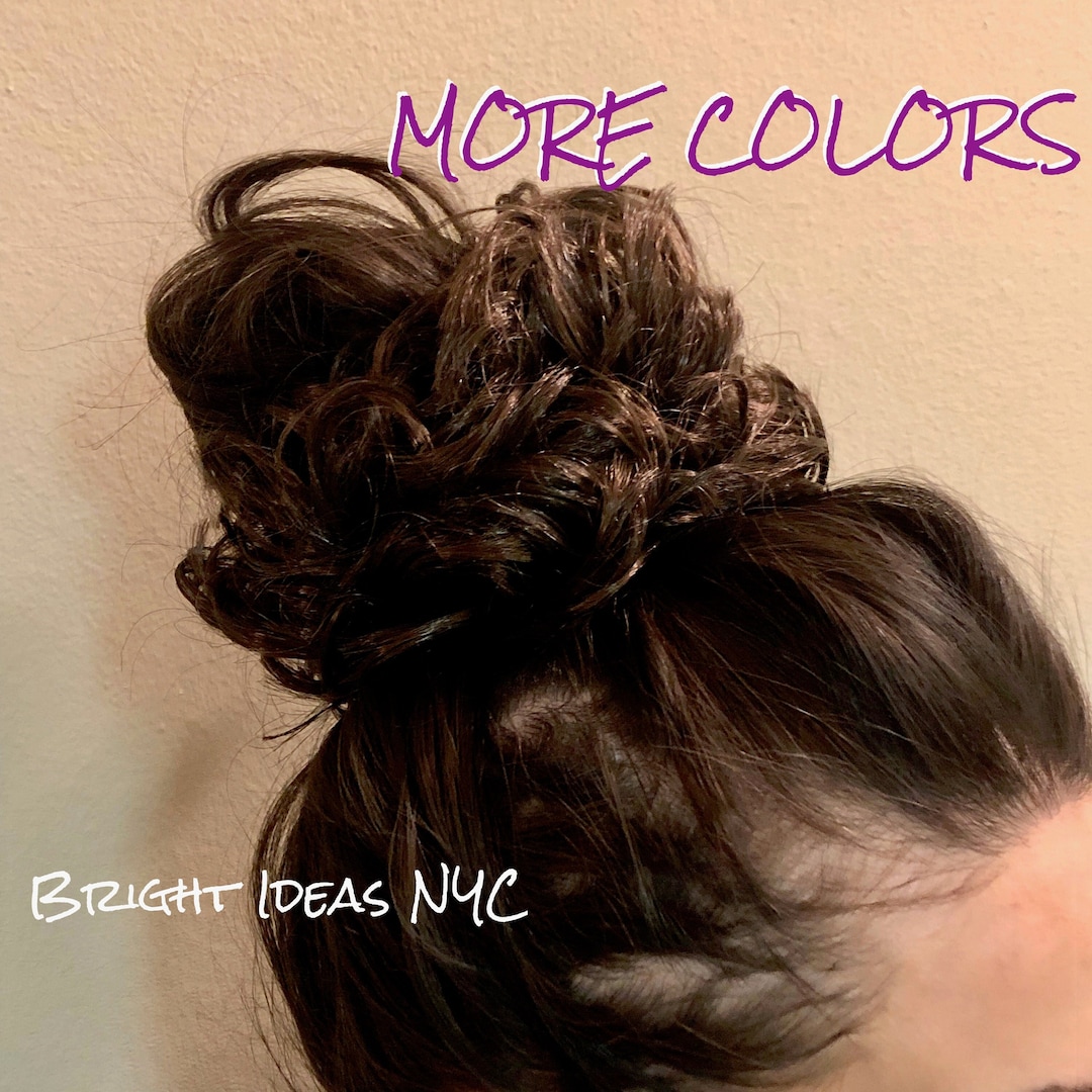 Messy Bun Hair Scrunchie, Hair Scrunchies, Hair Bun Scrunchies, Hair ...