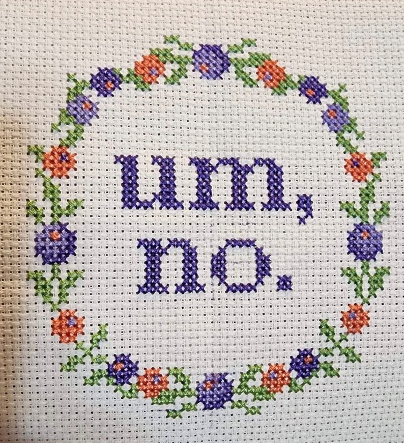 Um No Nope No Thanks Snarky Subversive Modern Mini Beginner - Etsy