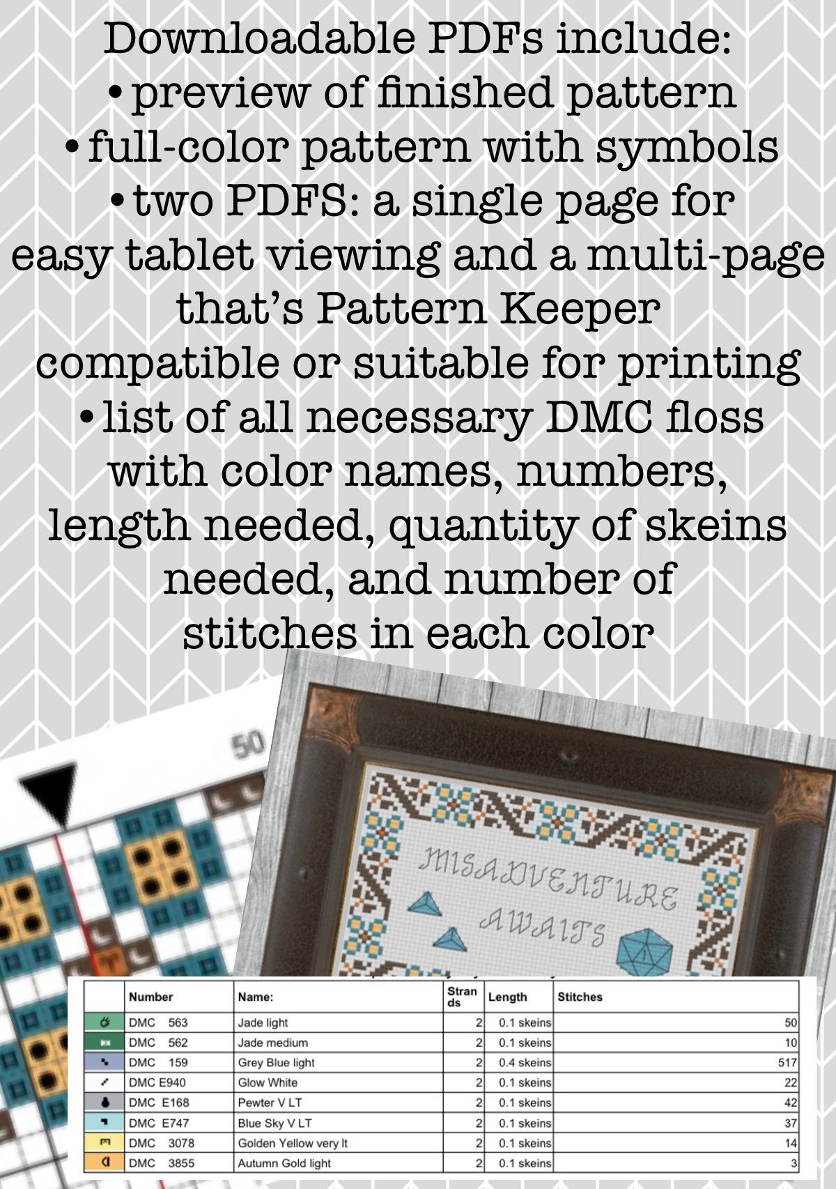 Commas Are Not Glitter PDF Cross Stitch Pattern Teacher Literature ...