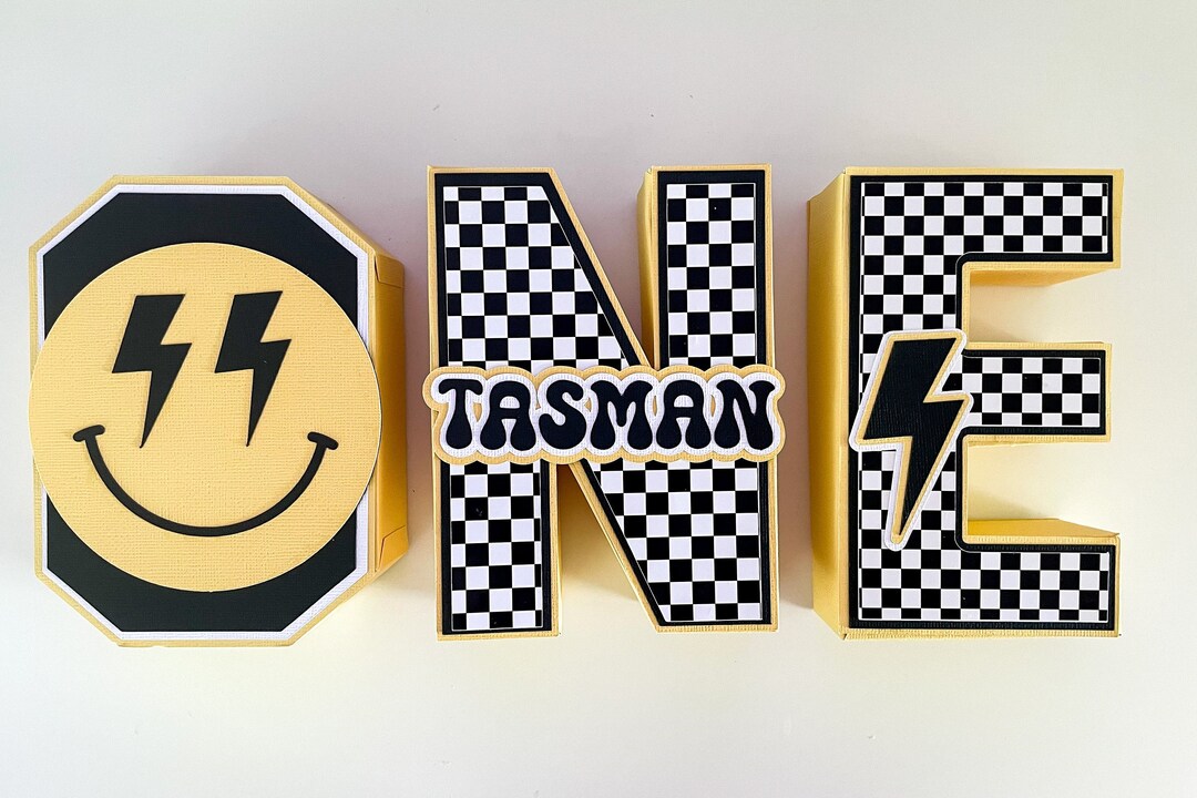 One Happy Dude 3D Letters Party Decor Kids Birthday - Etsy Australia