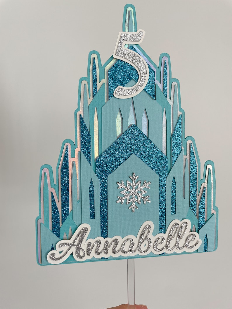 Princess Castle Cake Topper Frozen Castle Princess Birthday Cake Topper ...