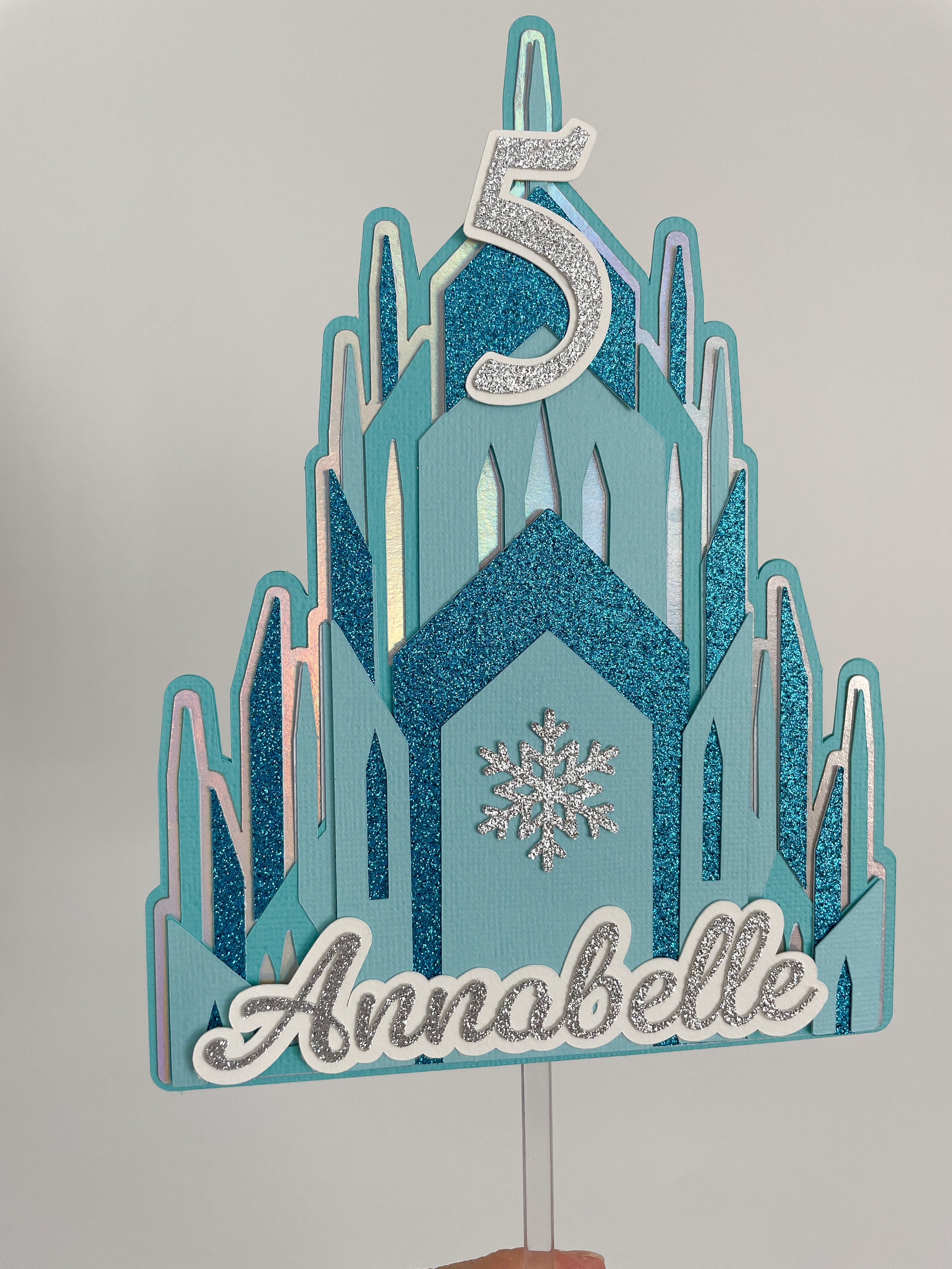 Princess Castle Cake Topper Frozen Castle Princess Birthday Cake Topper ...