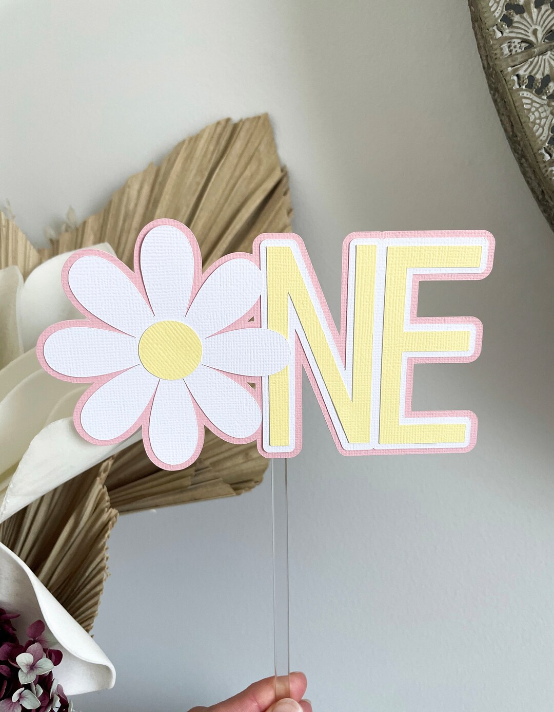 Daisy One Cake Topper | Daisy Flower | One Cake Topper | Party Decor ...
