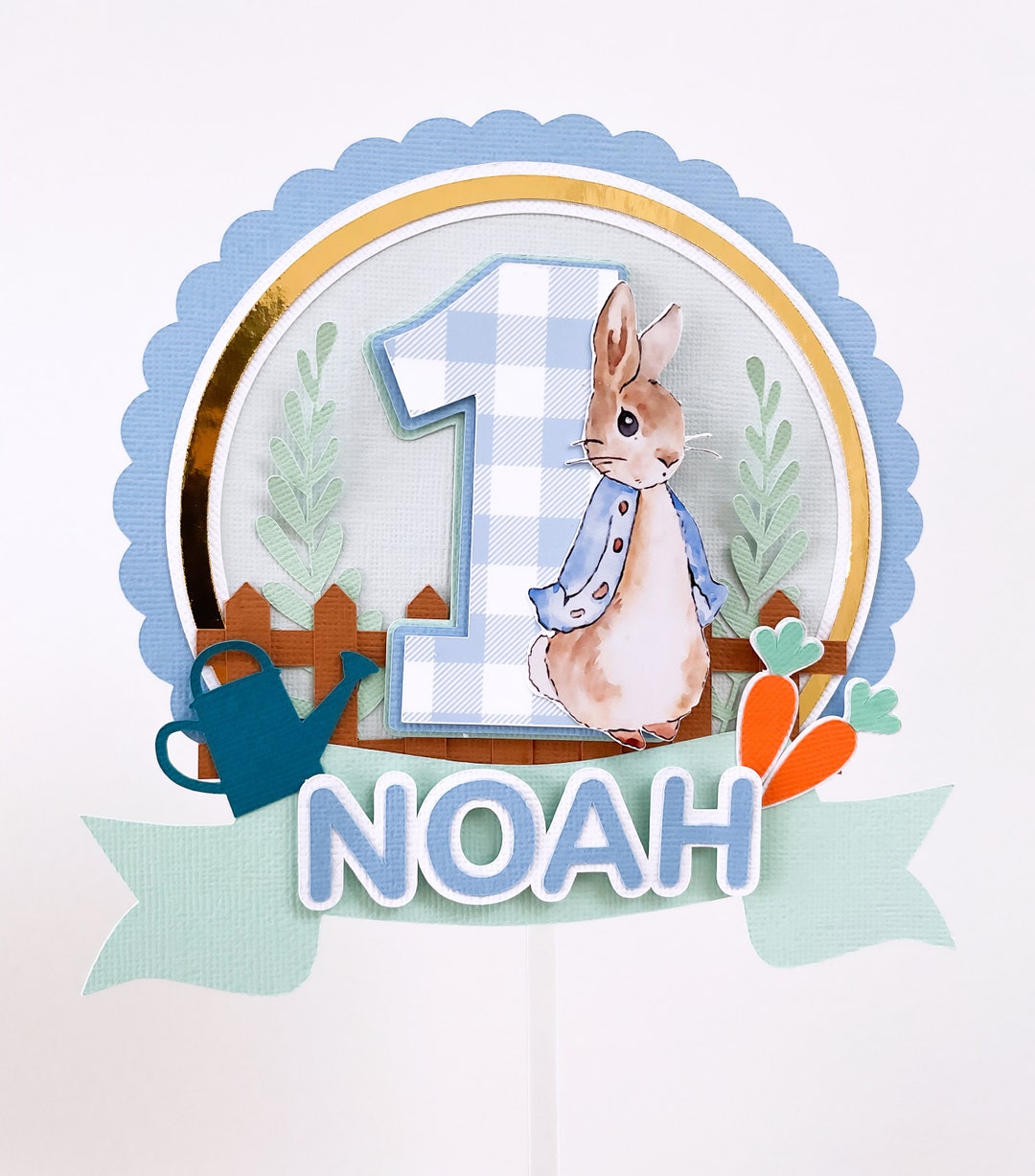 Peter Rabbit Cake Topper / Peter Rabbit Party / First Birthday / Kids ...