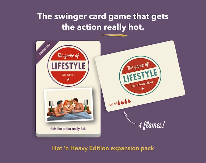 Extra Hot Expansion Pack, Hot 'n Heavy, the Game of Lifestyle, Swingers Games, Adult Party Game ...