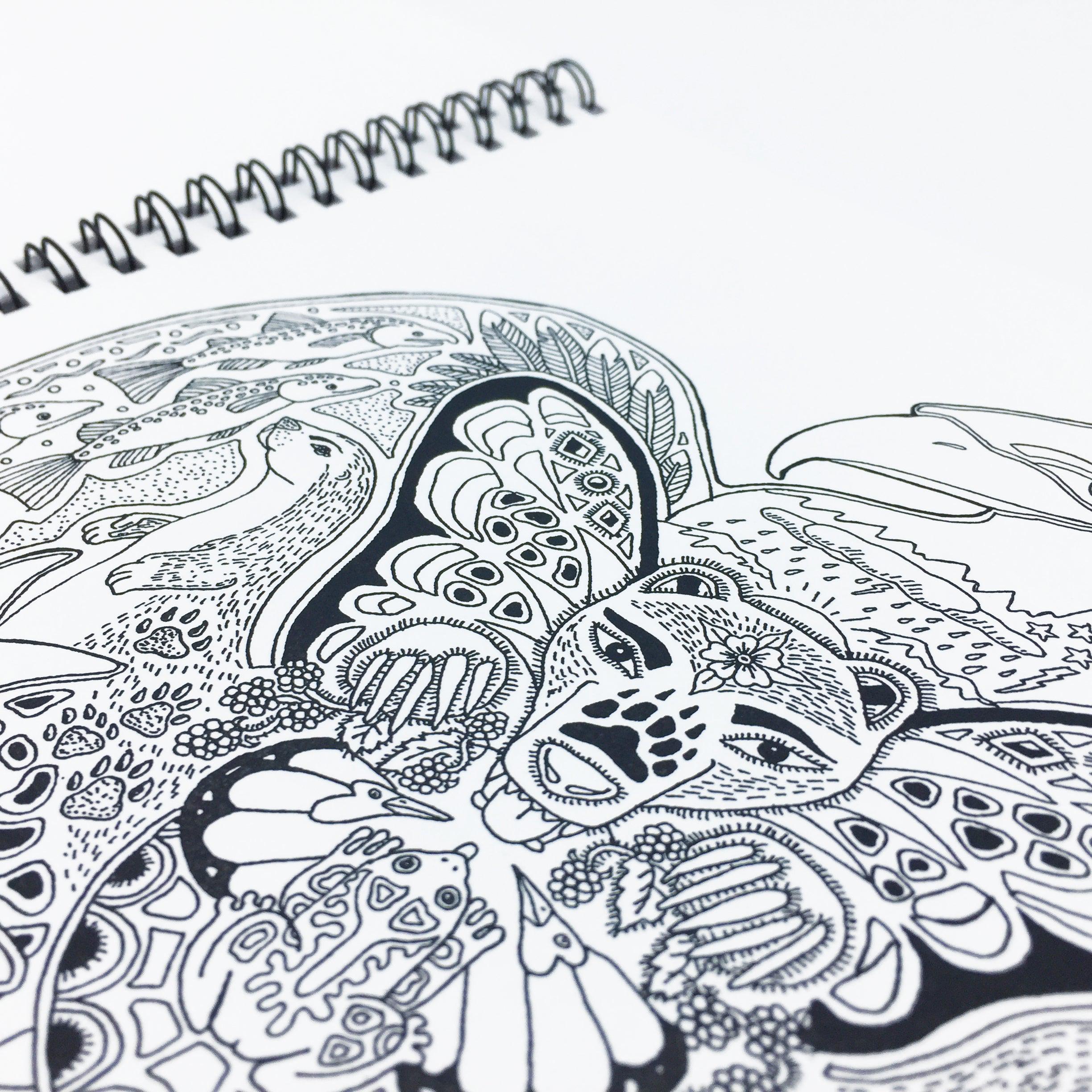 Winged Critters Coloring Book - Etsy
