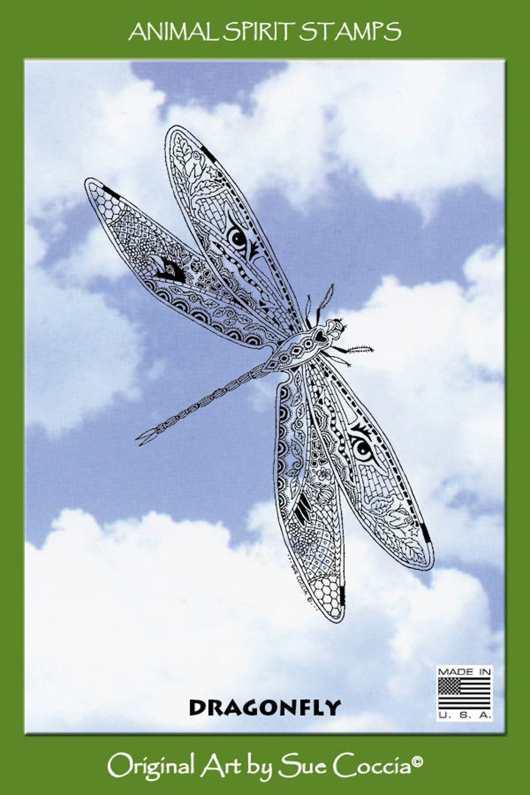 Dragonfly Rubber Stamp - Etsy