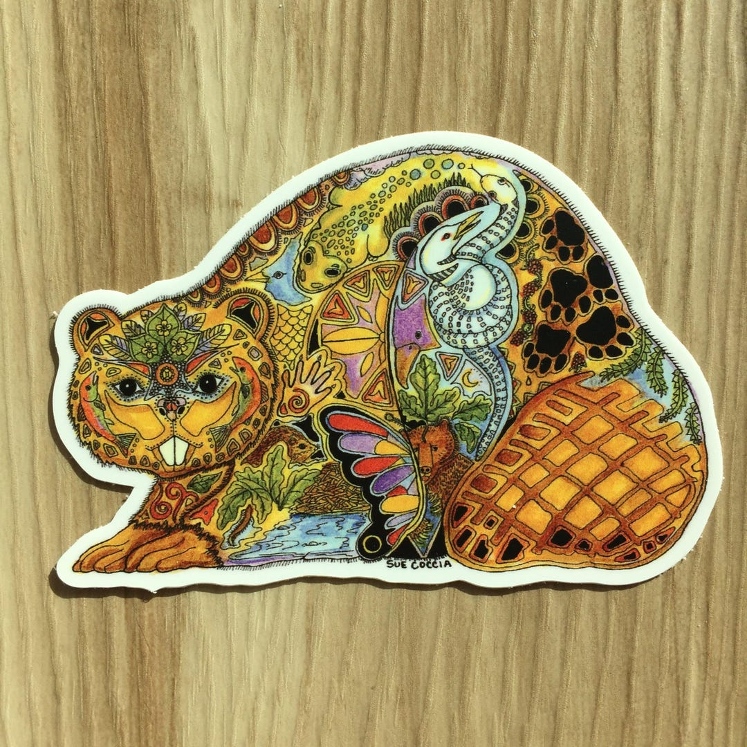 Beaver Sticker - Etsy