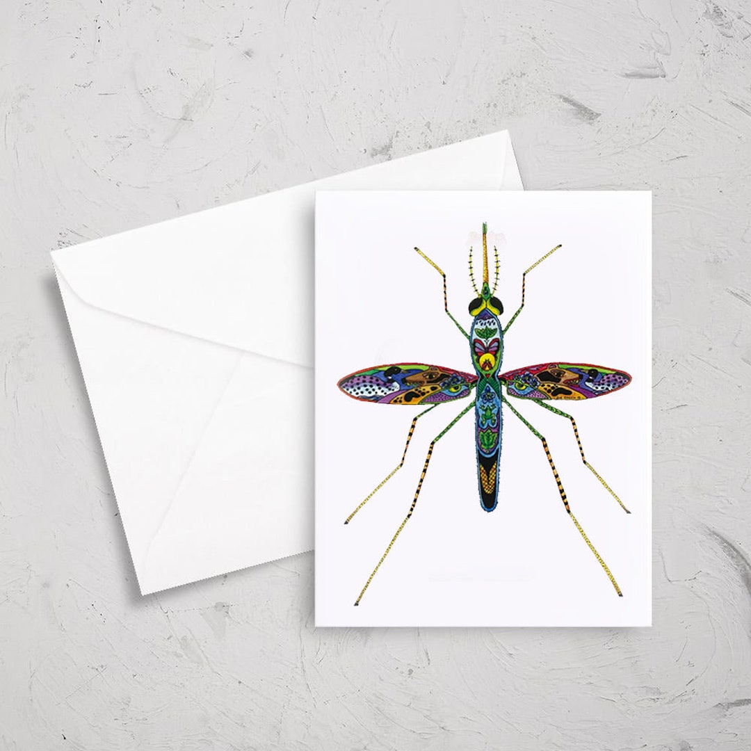 Mosquito Note Card - Etsy