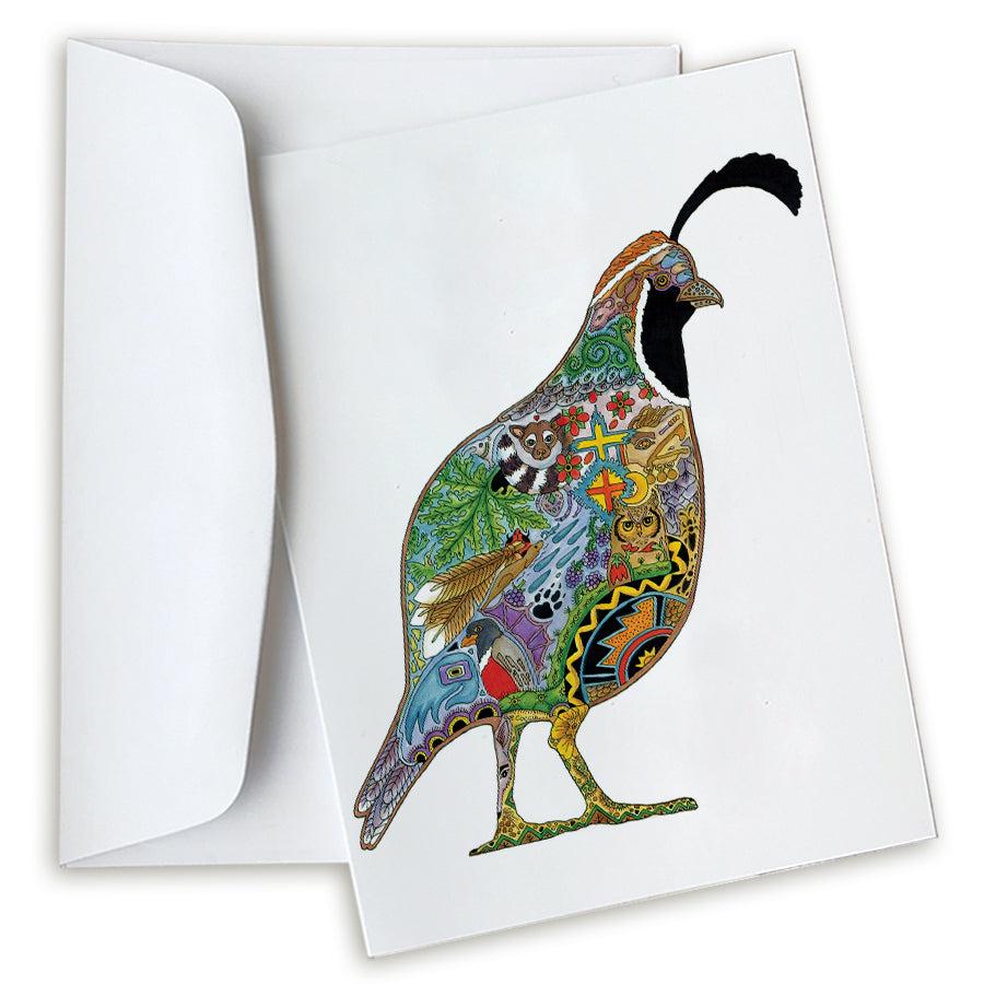 Quail Note Card - Etsy