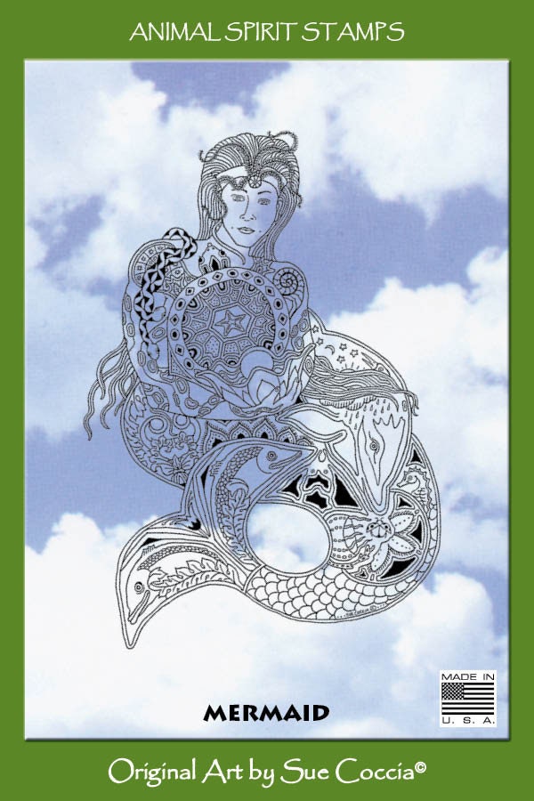 Mermaid Rubber Stamp - Etsy