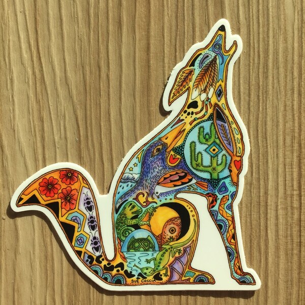 Coyote Sticker - Etsy