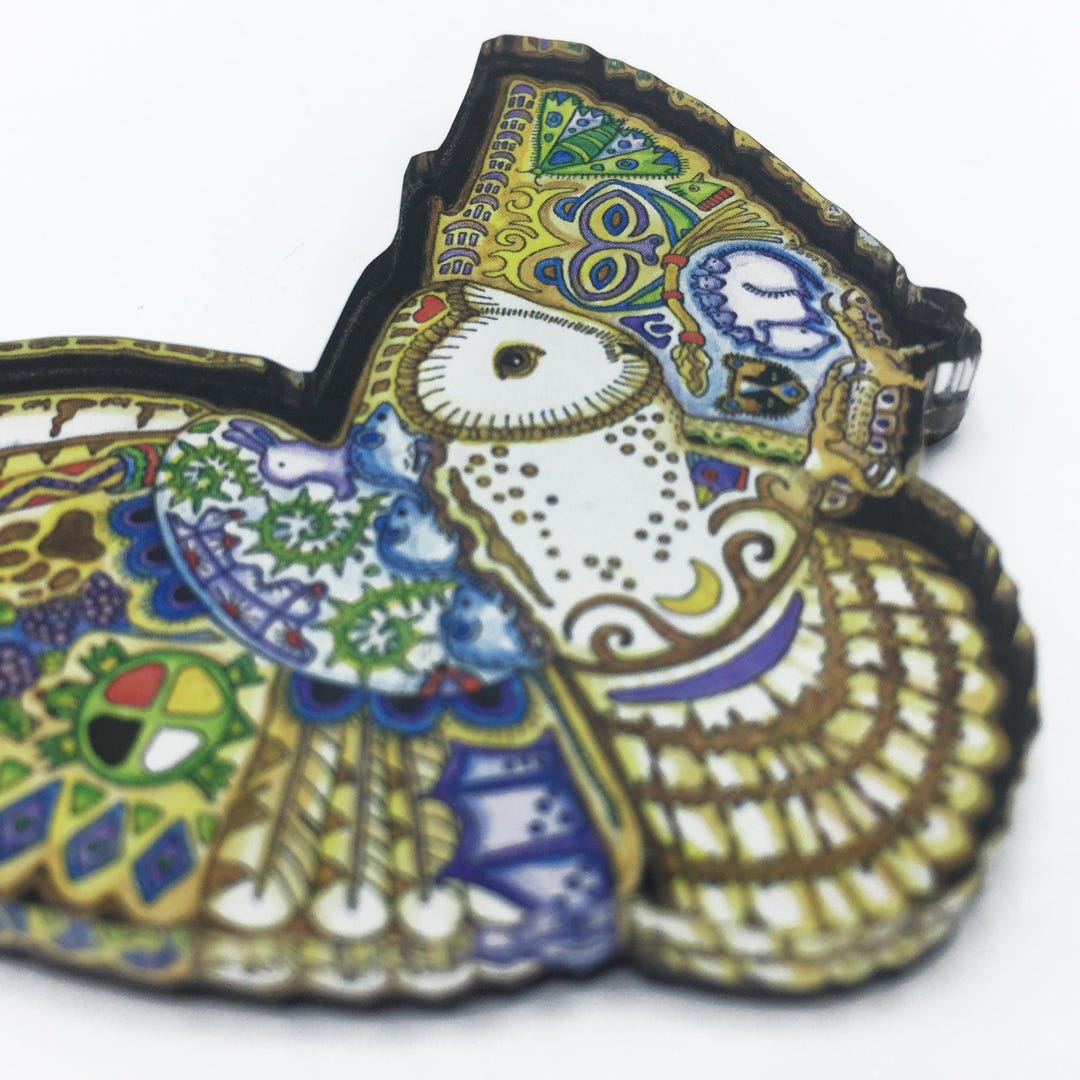 Barn Owl Magnets, Keychains and Pins - Etsy