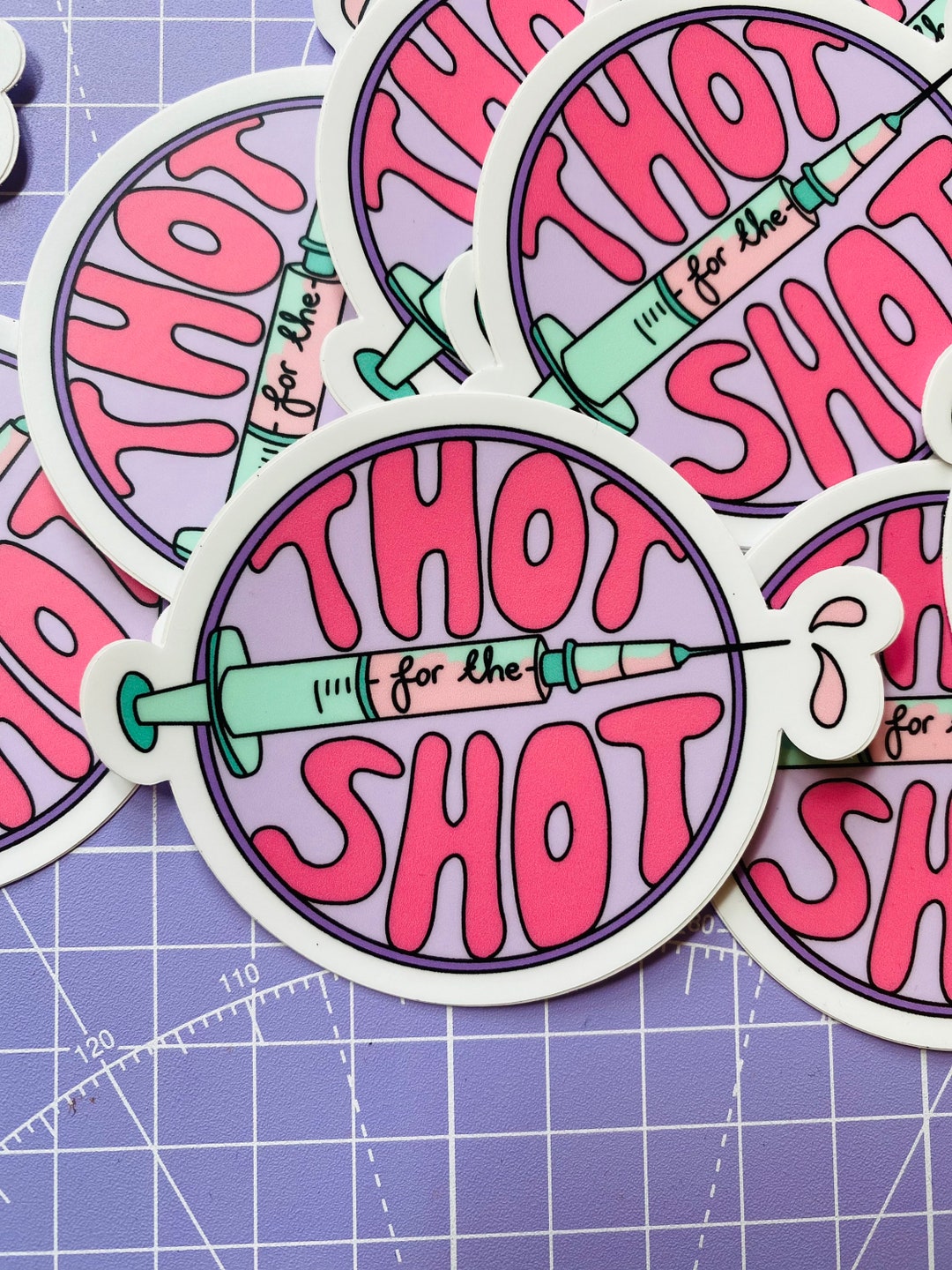 Thot for the Shot Vinyl Sticker - Etsy UK