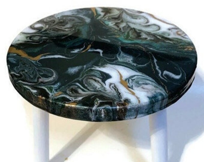 Resin Plant Stand 8” Wood Riser - Etsy