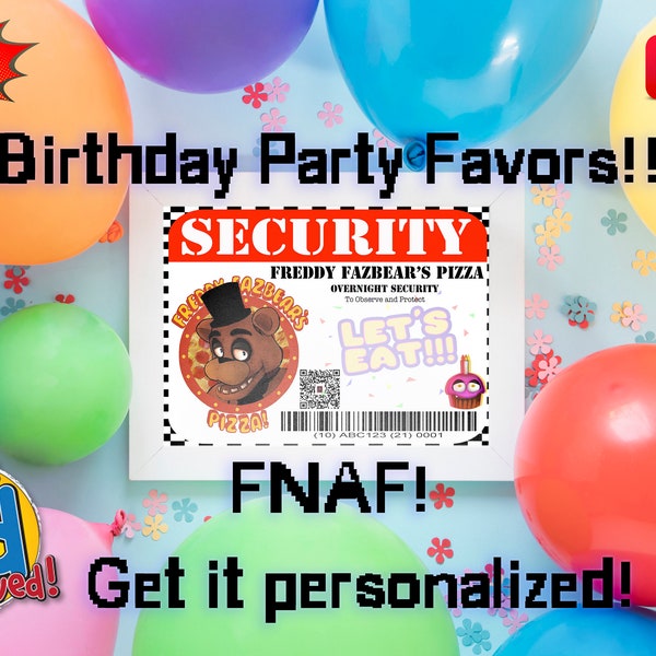 Five Nights at Freddys Security Badge - Etsy