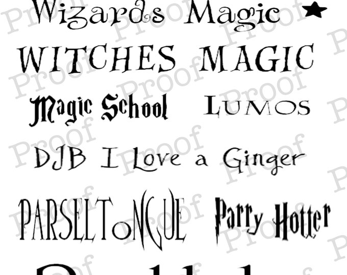 Wizard's Font Collection! Great for Use With Cricut, Silhouette ...