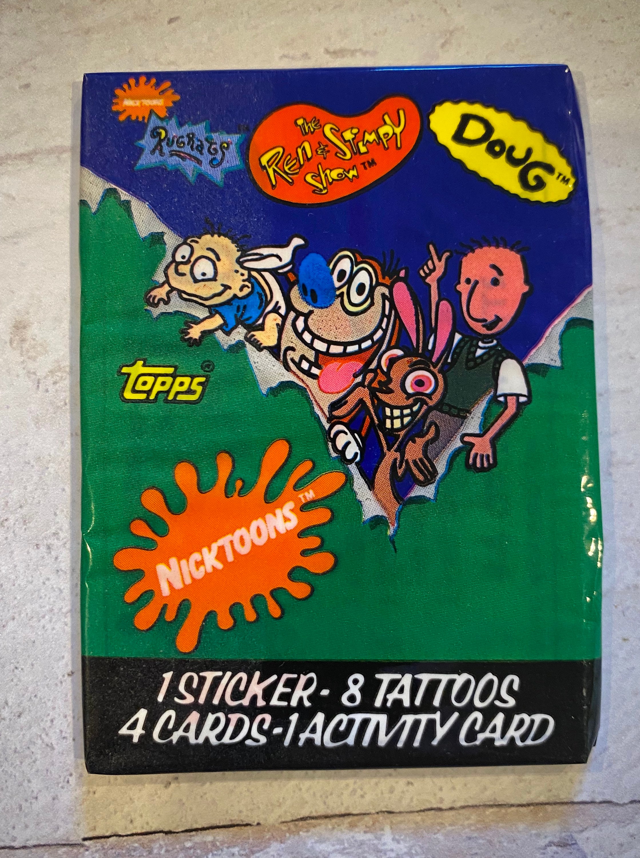 Vintage Nickelodeon Nicktoons Topps Collector's Cards | Etsy