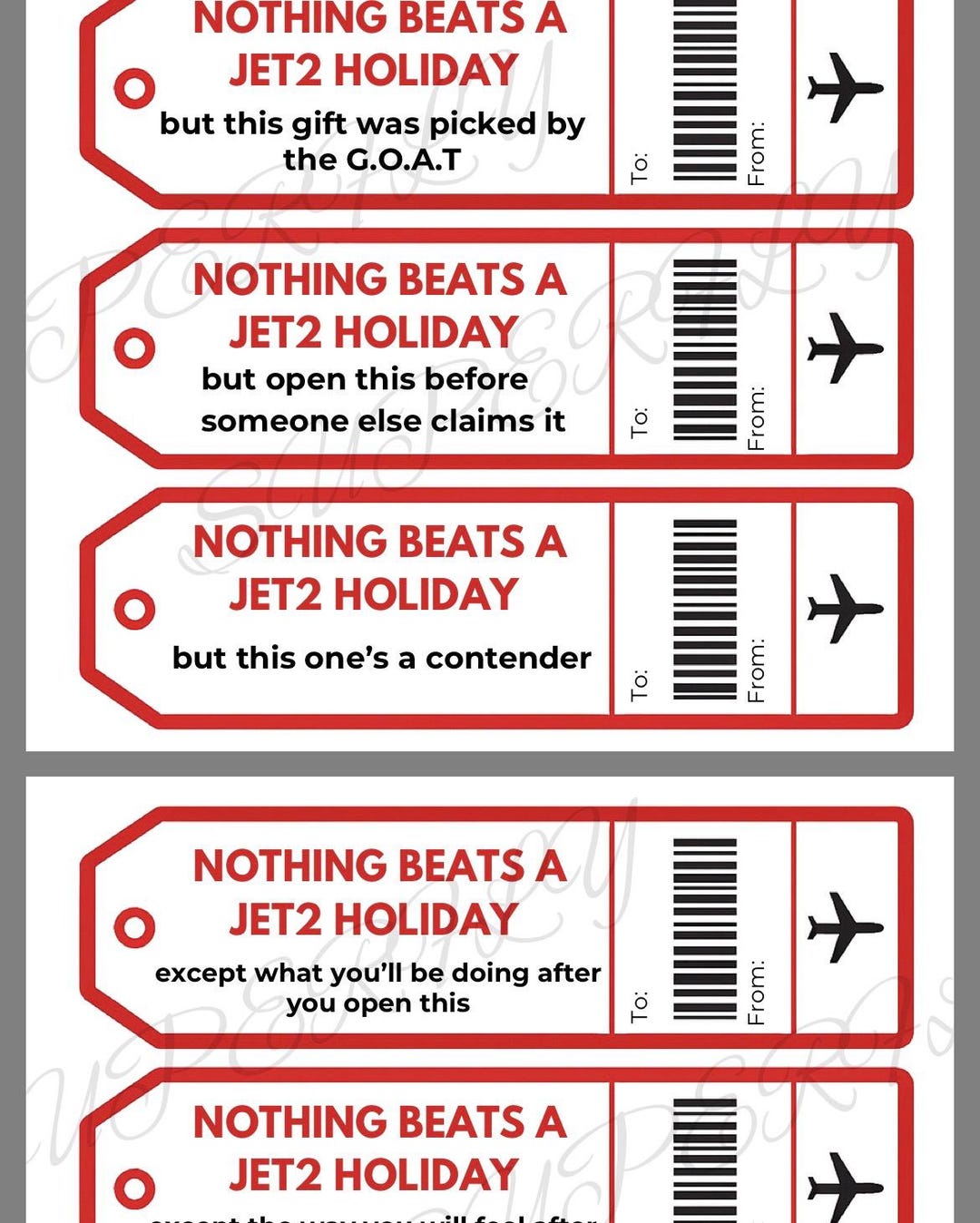 Printables Jet2 Holiday Gift Tags, Jet 2 Christmas - Etsy